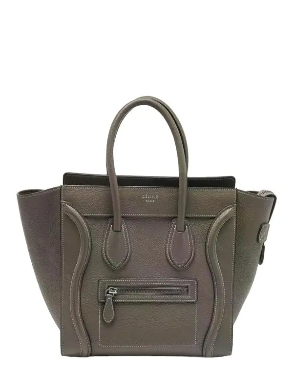 Celine 2014 Micro Luggage Tote Bag - Grey