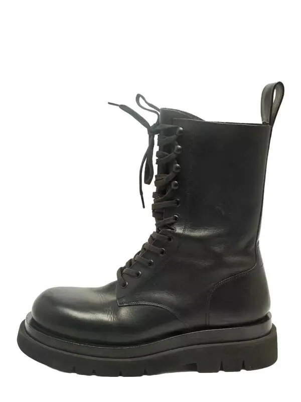 Bottega Veneta Lace-up Combat Boots - Black