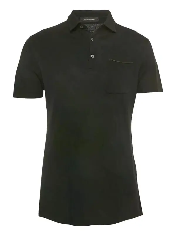 Ermenegildo Zegna Polo Pocket Polo Shirt - Black