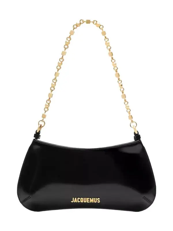 Jacquemus Bisou Chain Shoulder Bag - Black