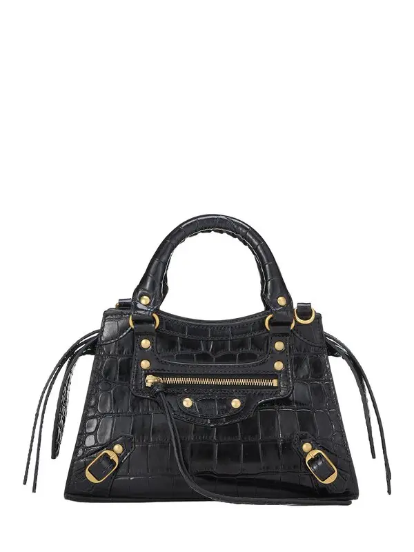 Balenciaga Embossed Neo Classic City - Black