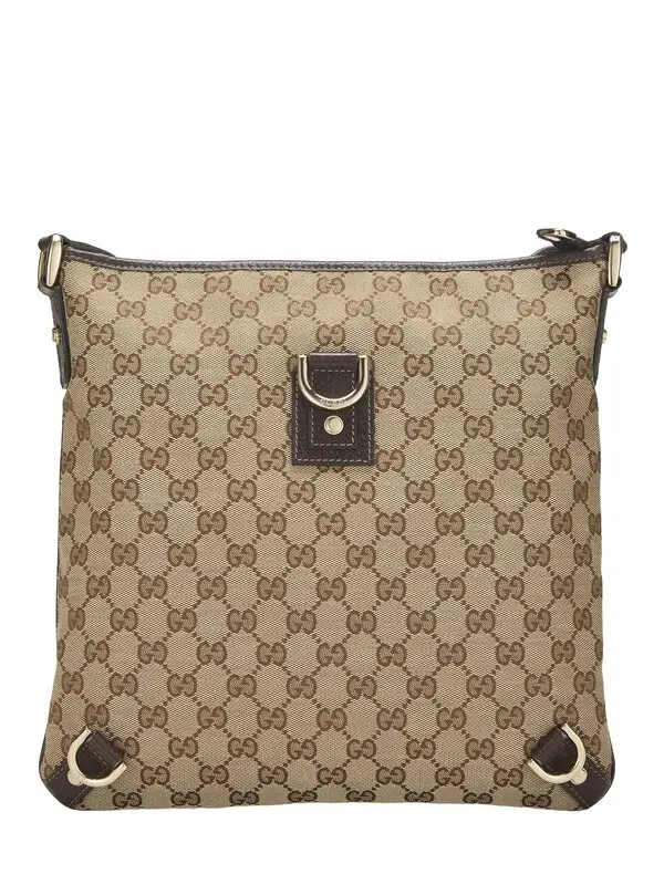 Gucci Original Gg Canvas Abbey Messenger - Brown