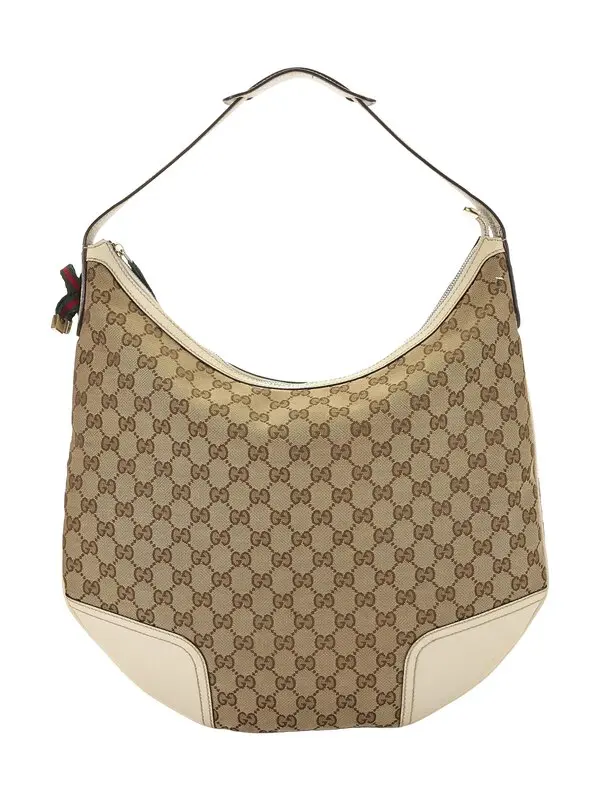 Gucci Original Gg Canvas Princy Hobo - White