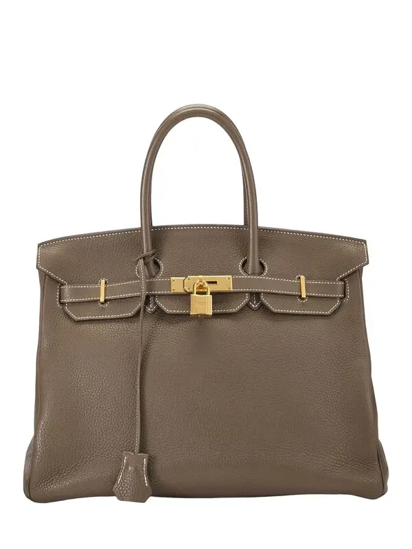 Hermès Clemence Birkin 35 - Etoupe