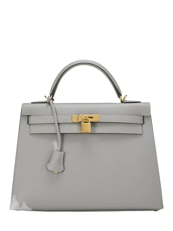 Hermès Kelly Sellier 28 - Gris Mouette