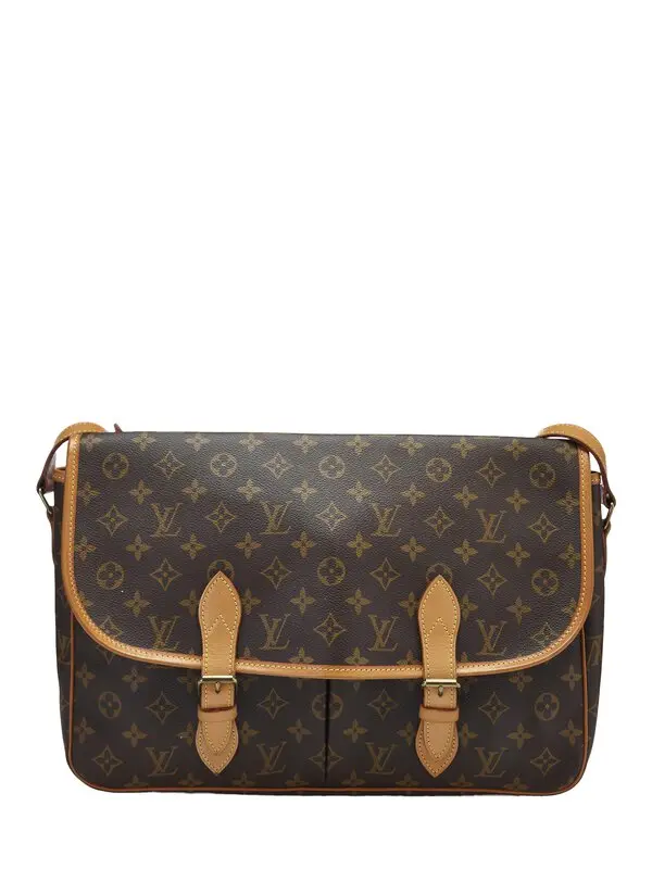 LOUIS VUITTON Monogram Sac Gibeciere Messenger Bag - Brown