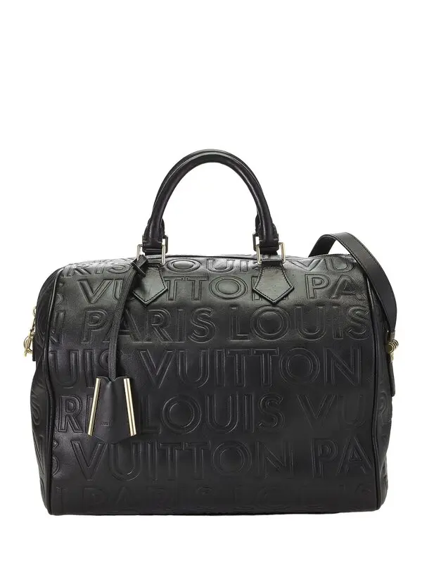 LOUIS VUITTON Paris Souple Speedy Cube - Black