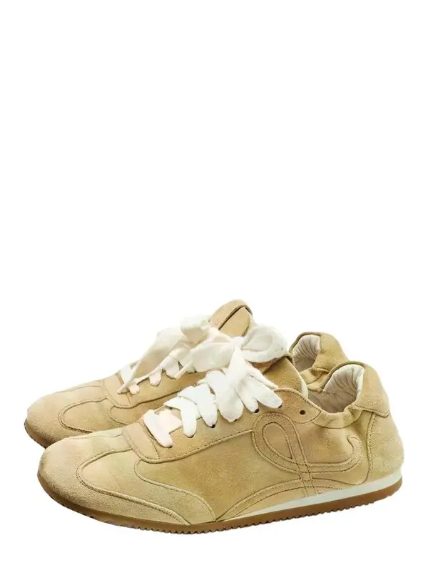 Loewe Paneled Suede Sneakers - Neutrals
