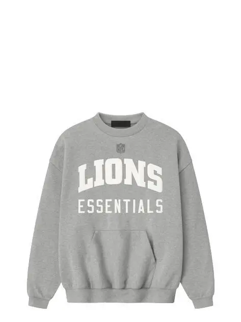 Fear Of God Essentials Lions Sport Crewneck Sweatshirt - Concrete Heather