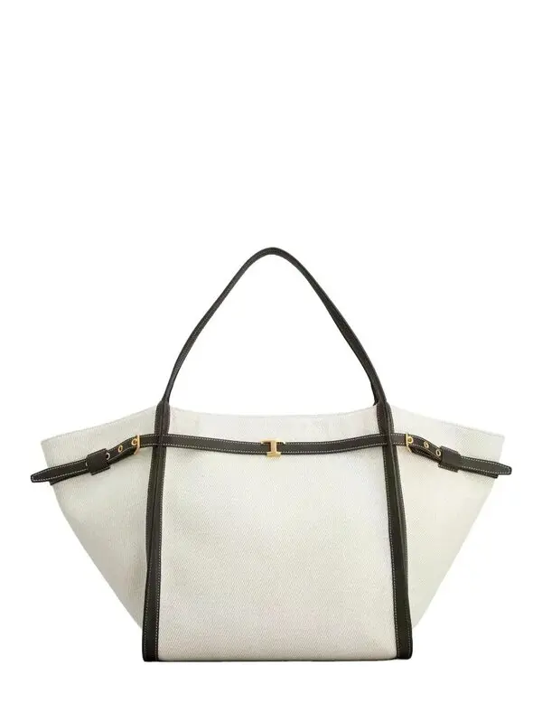 TOD'S Buckle Strap Tote Bag - Neutrals