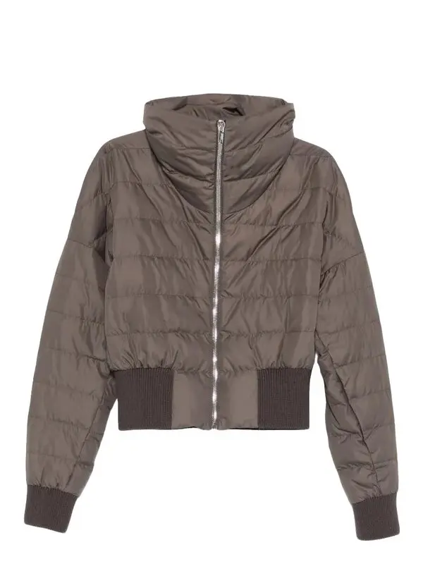 RICK OWENS MONCLER Cropped Jacket - Gray