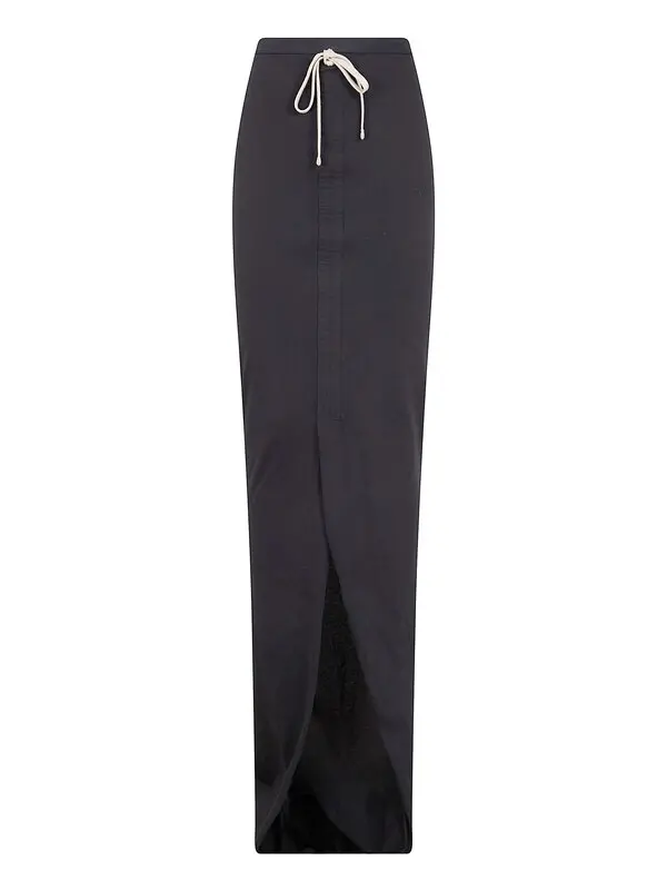 RICK OWENS MONCLER Adjustable Skirt - Black