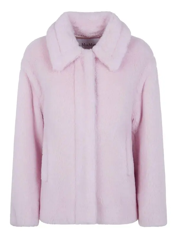 Max Mara Mxmfuggito Single-breasted Short Coat - Pink