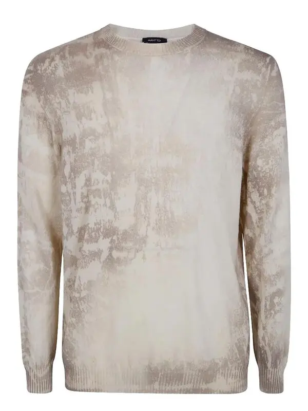 Avant Toi Shelley Marble Effect Cashmere Pullover - Brown