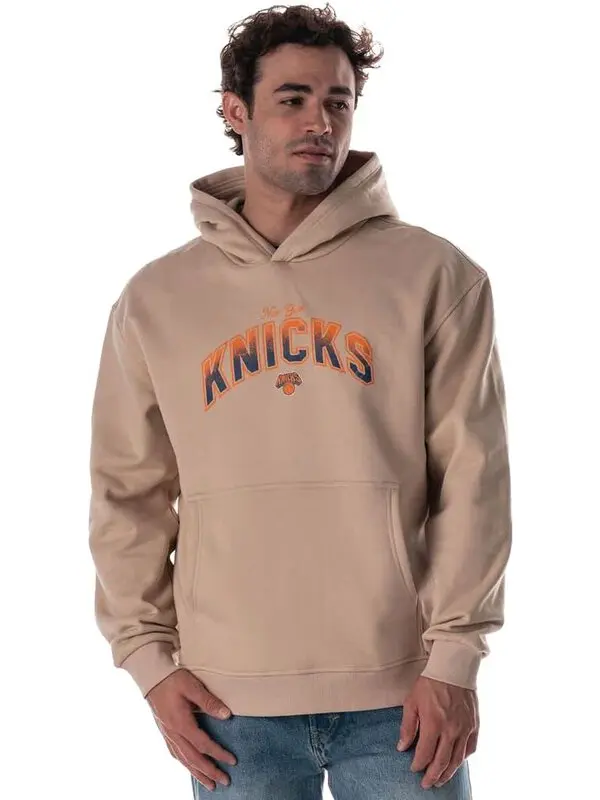 THE WILD COLLECTIVE New York Knicks Mantra Premium Hoodie - Tan