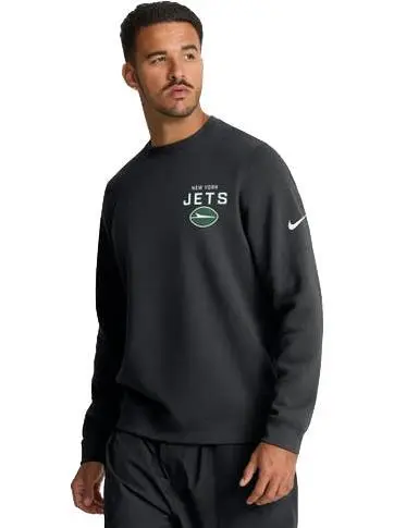 Nike New York Jets Primetime Club Fleece Pullover Sweatshirt - Black