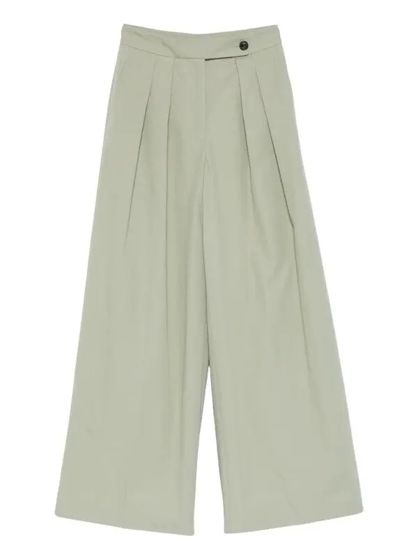 Dries Van Noten Pamplona Cotton Trousers - Green