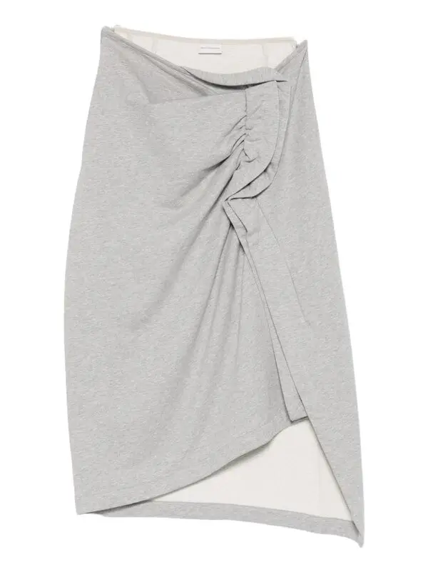 Dries Van Noten Hanam Cotton Skirt - Grey