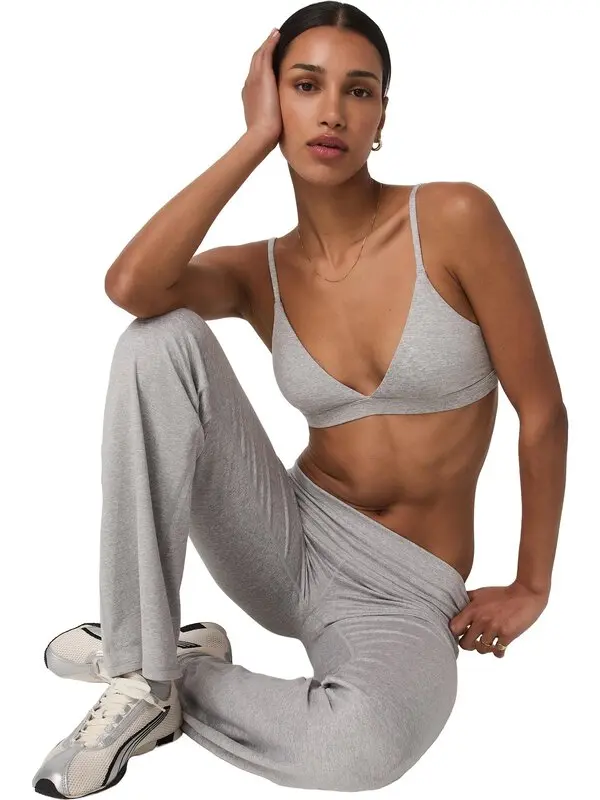 Vuori Hao Triange Bra - Pale Grey Heather