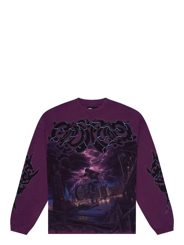 GODSPEED B.m.x Long-sleeve T-shirt - Purple