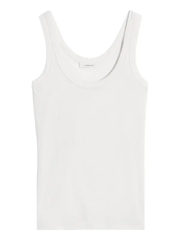 LEMAIRE Jersey Rib Tank Top - Cream