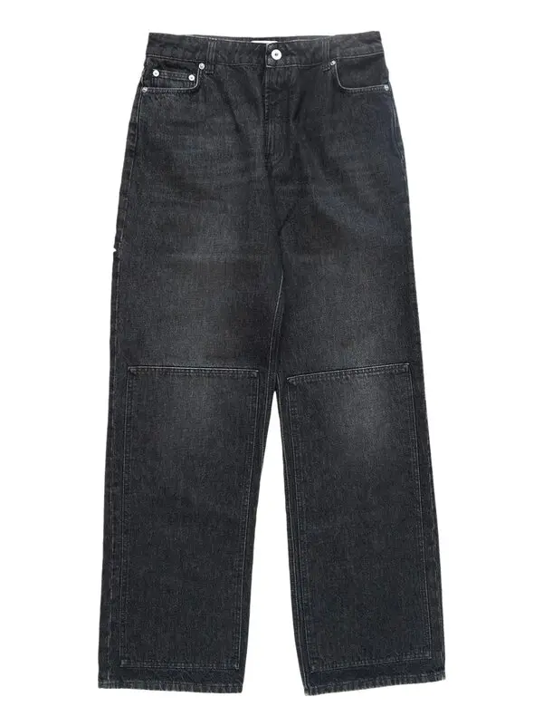 Jean Paul Gaultier Workwear Detail Denim Trouser - Black