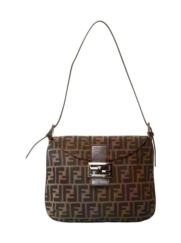 Fendi 1990s Zucca Shoulder Bag - Brown