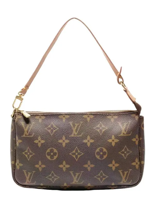 LOUIS VUITTON 1999 Monogram Pochette Mini Bag - Brown