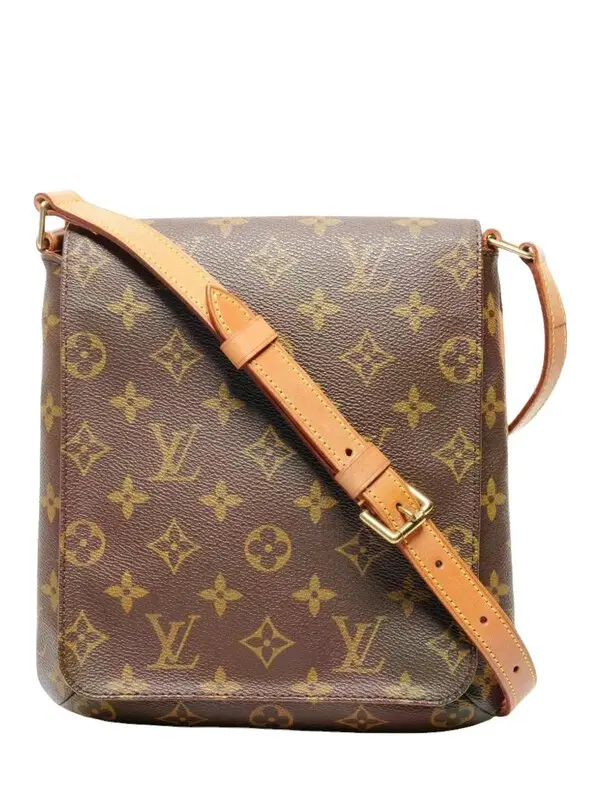 LOUIS VUITTON 2001 Musette Salsa Monogram Crossbody Bag - Brown