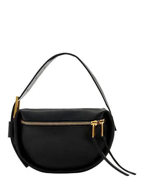ALLSAINTS Noemie Leather Mini Shoulder Bag - Black