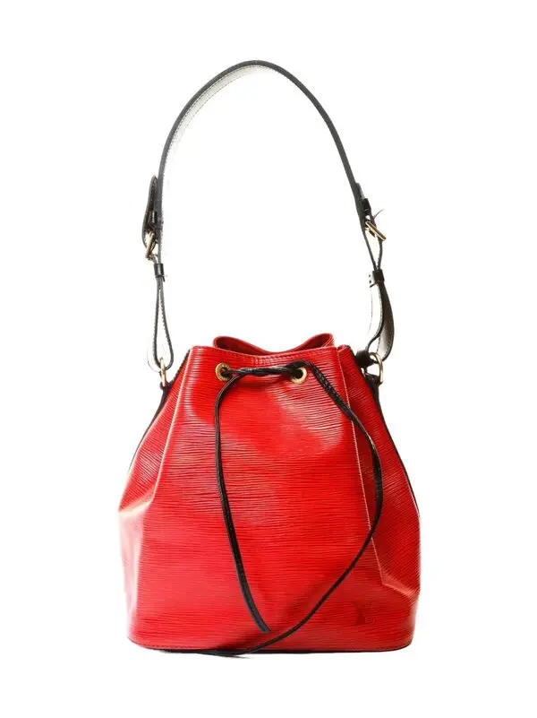 LOUIS VUITTON 1994 Petit Noé Epi Bucket Bag - Red