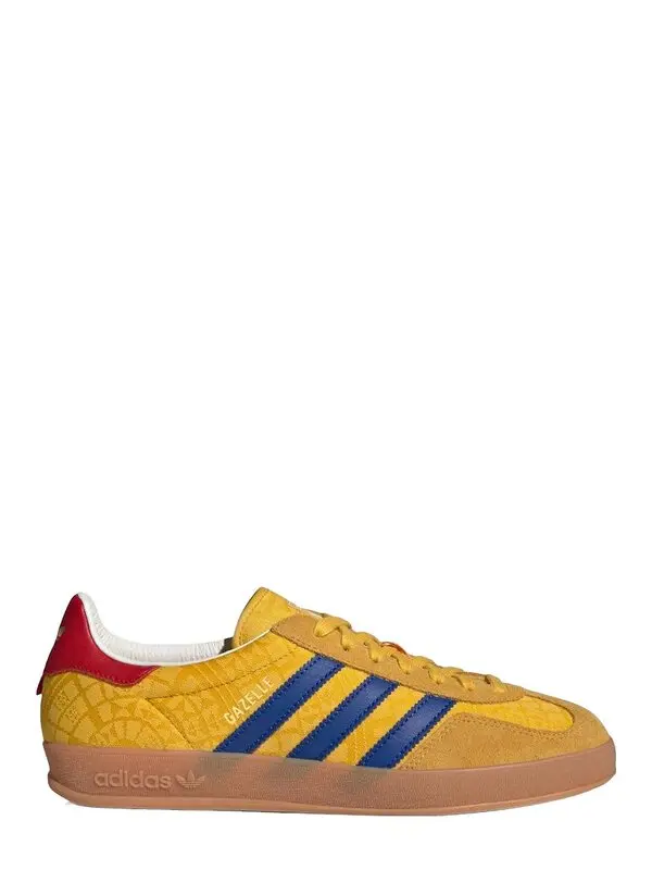 Adidas Gazelle Indoor Sneakers - Bold Gold/power Blue/team College Red