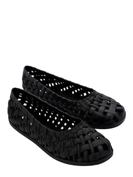 Melissa Possession Jelly Ballet Flats - Black