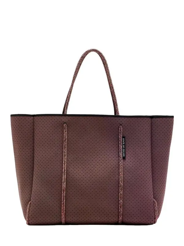 STATE OF ESCAPE Escape™ Perforated Tote Bag - Brown