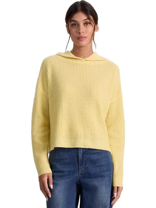 Alice + Olivia Emmanuelle Cashmere Hoodie - Yellow