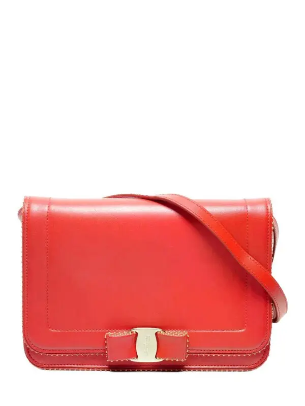 FERRAGAMO Vara Ribbon Crossbody Bag - Red