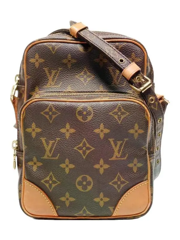 LOUIS VUITTON 2000 Monogram Crossbody Bag - Brown