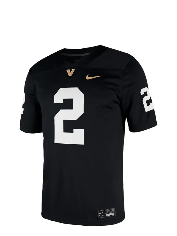 Nike Diego Pavia Vanderbilt Dri-fit College Nil Game Jersey - Black