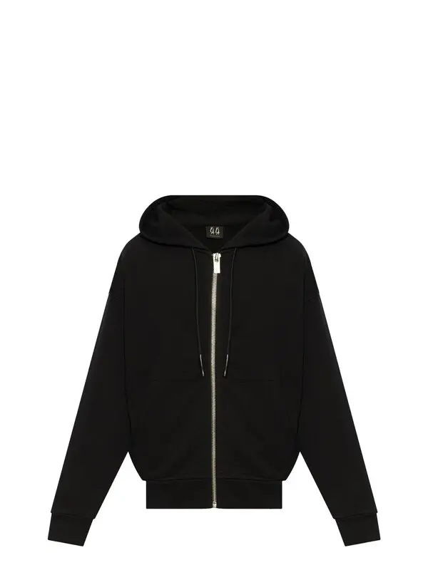 44 LABEL GROUP Graphic Cotton Hoodie - Black