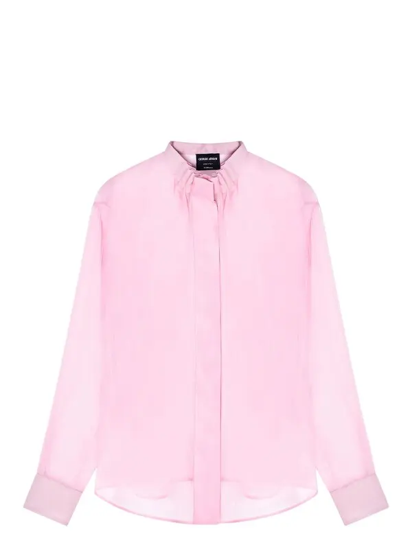 Giorgio Armani Silk Creponne Shirt - Pink