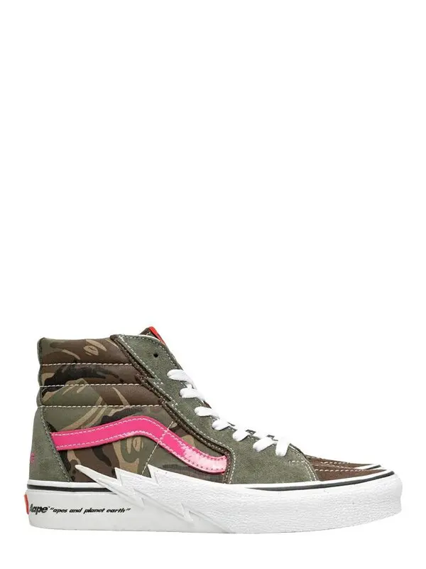 VANS Sk8-hi Bolt Aape Sneakers - Camo/pink