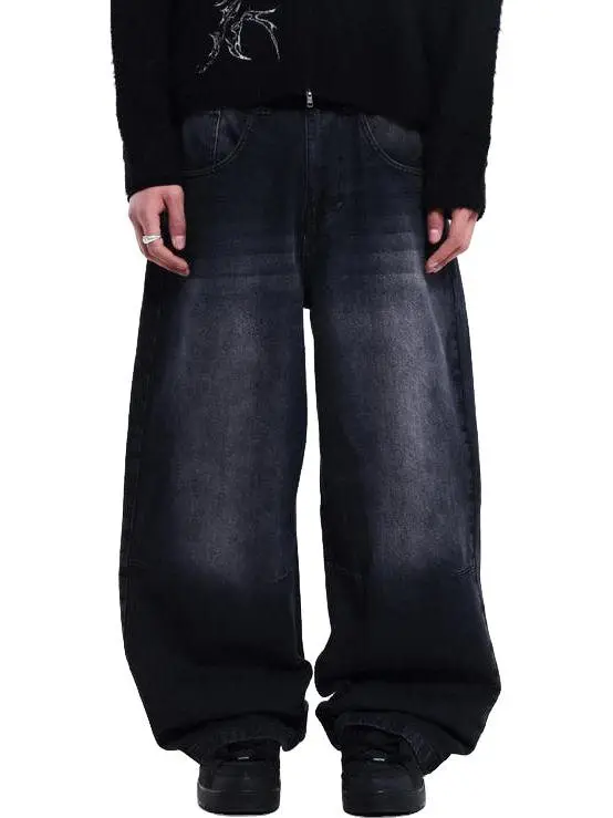 JADED LONDON Colossus Baggy Jeans - Black