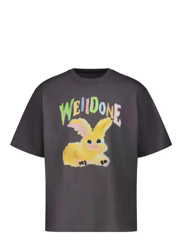 We11Done Bunny Crew-neck T-shirt - Grey