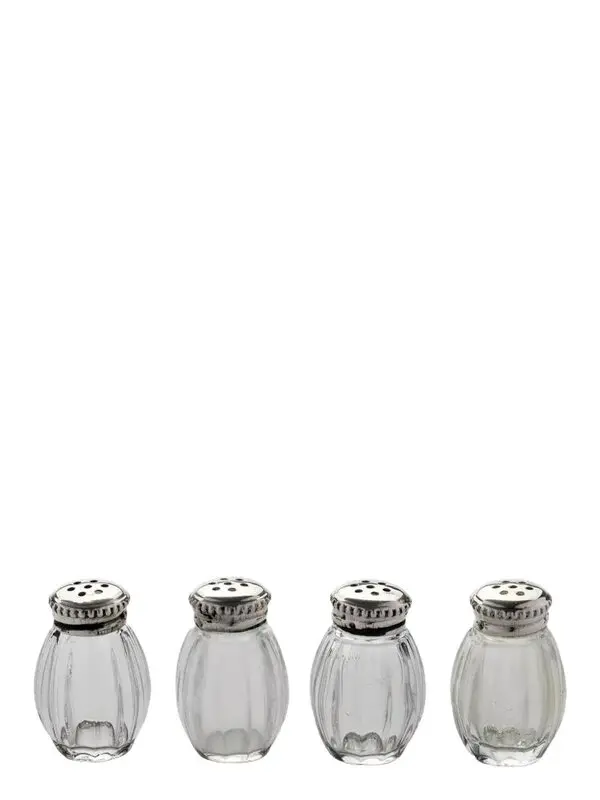 Christofle Perles Salt Shakers Set Of 4 By - Silver