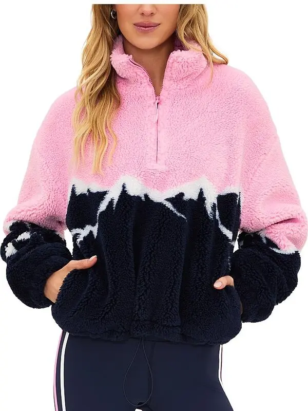 Beach Riot Leona Sherpa Top - Snowy Peak