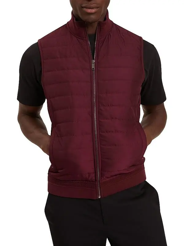 Ted Baker London Pafavor Quilted Gilet - Maroon