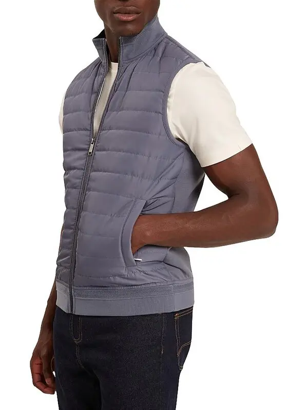 Ted Baker London Pafavor Quilted Gilet - Mid Blue