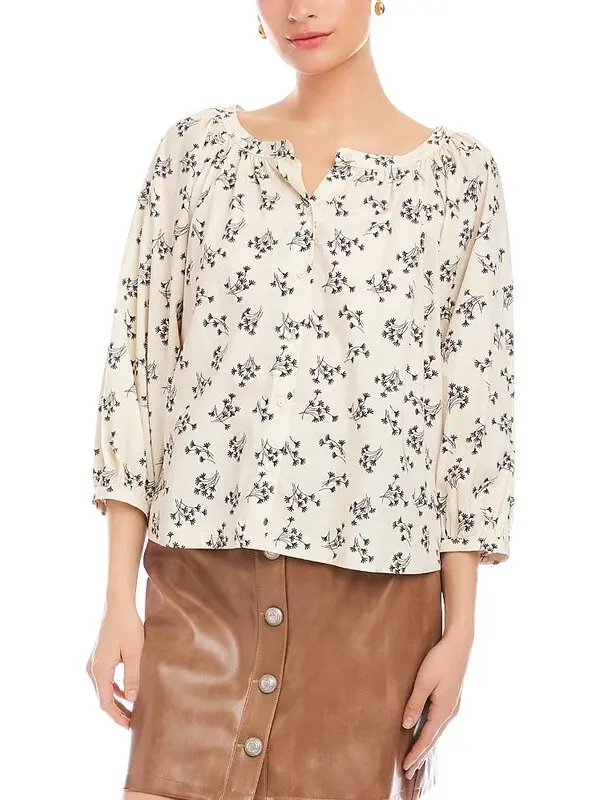 Fifteen Twenty Sam Peasant Top - Print