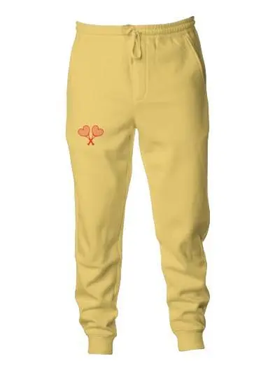 LOVE ALL TENNIS Fay Fleece Joggers - Pigment Yellow