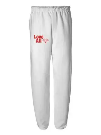 LOVE ALL TENNIS Whitney Sweatpants - White